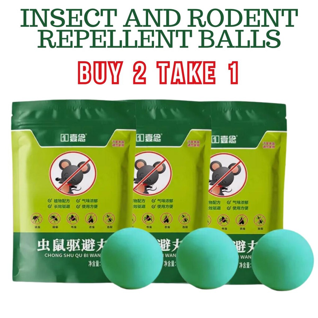 Buy 2 Take 1 Effective Rat Rodent Repellent Ball Peppermint Balls to ...