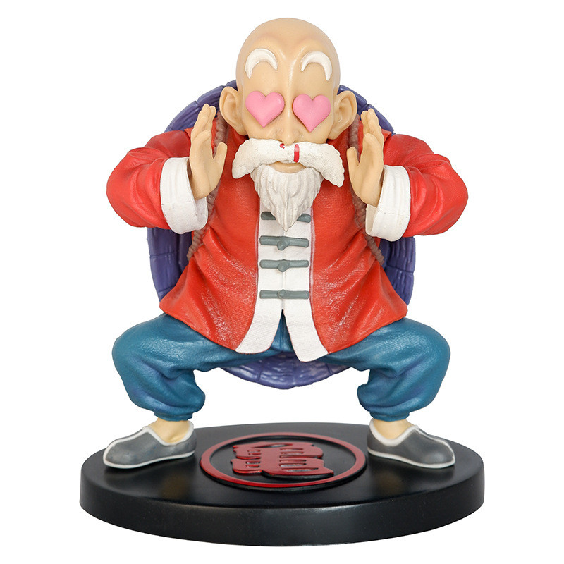 16cm Anime Dragon Ball Z Figure Lustful Master Roshi Nosebleed Kame ...