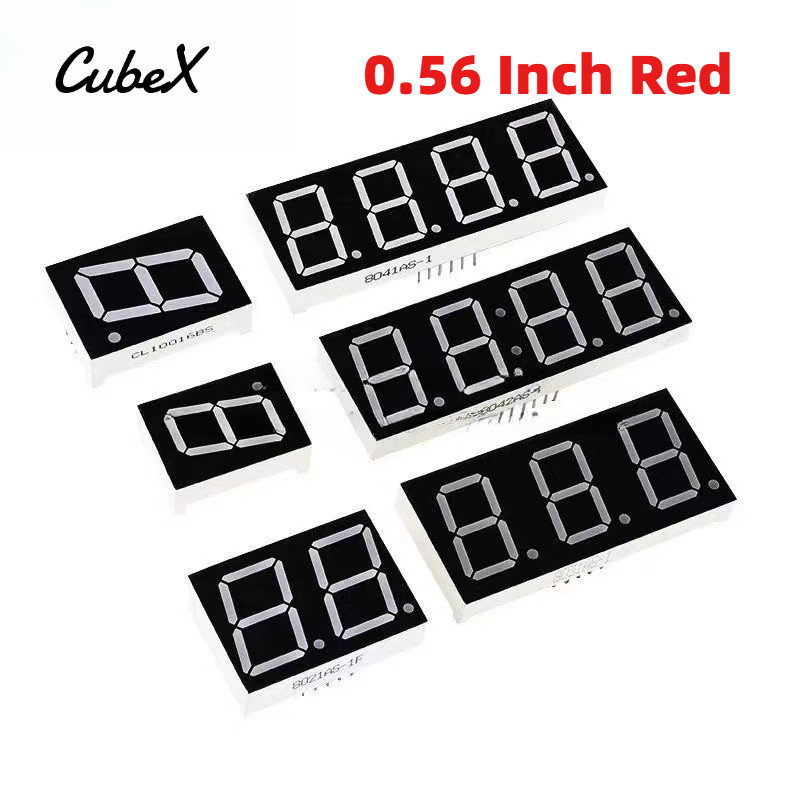 High brightness red light 0.56-inch 7-Segment digital tube Anode Cathod ...