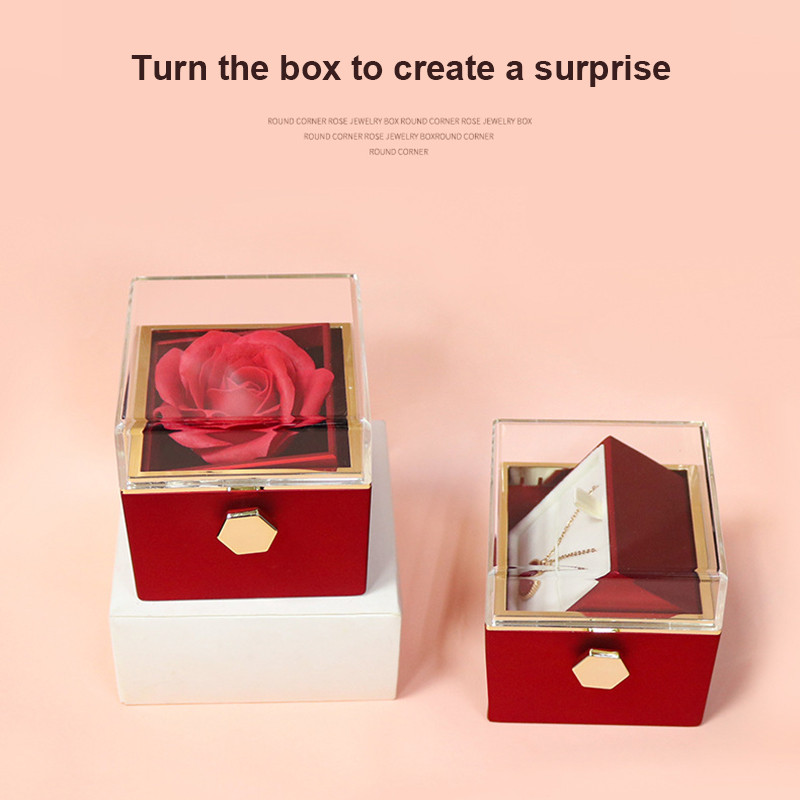 Automatic Rotating Surprise Jewelry Box Creative Rotatable Bear Cake ...