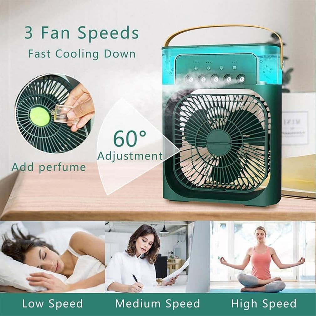 Multifunction Fan Water Spray Mist Air Humidifier Portable Air ...