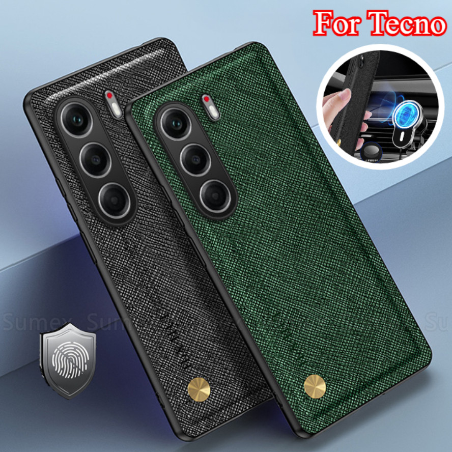 Shockproof Leather Back Case For Tecno Camon40 Camon 40 Pro 4G 5G 2025 ...