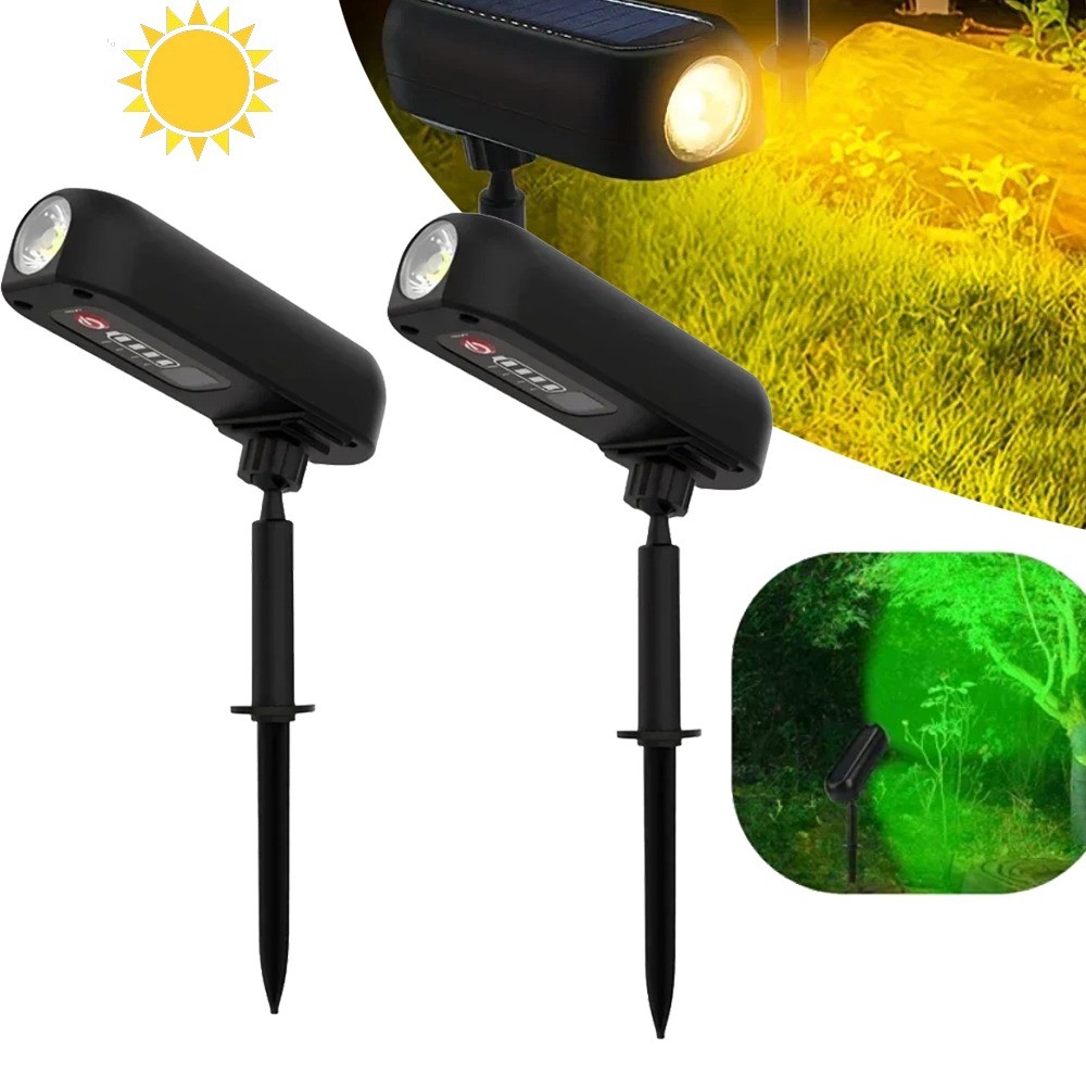 Outdoor Solar Spotlights IP65 Waterproof Adjustable Solar Landscape ...