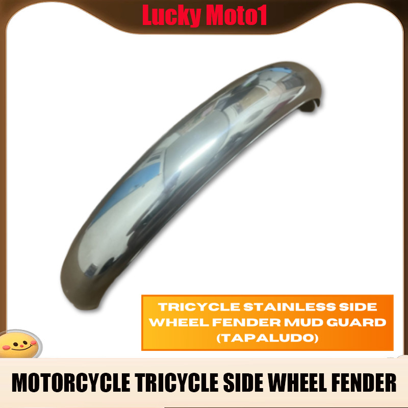 MOTORCYCLE TRICYCLE SIDE WHEEL FENDER MUD GUARD STAINLESS Tapaludo ...
