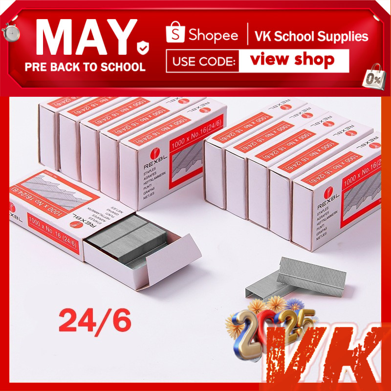 VK 1000pcs/set Staples Model 24/6 12mm*6mm High Quality School Supplies ...