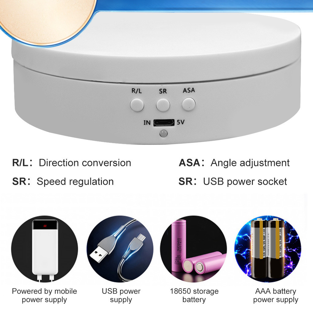 1/2 Rotating Display Table Touch Control Adjustable Stable Electric ...