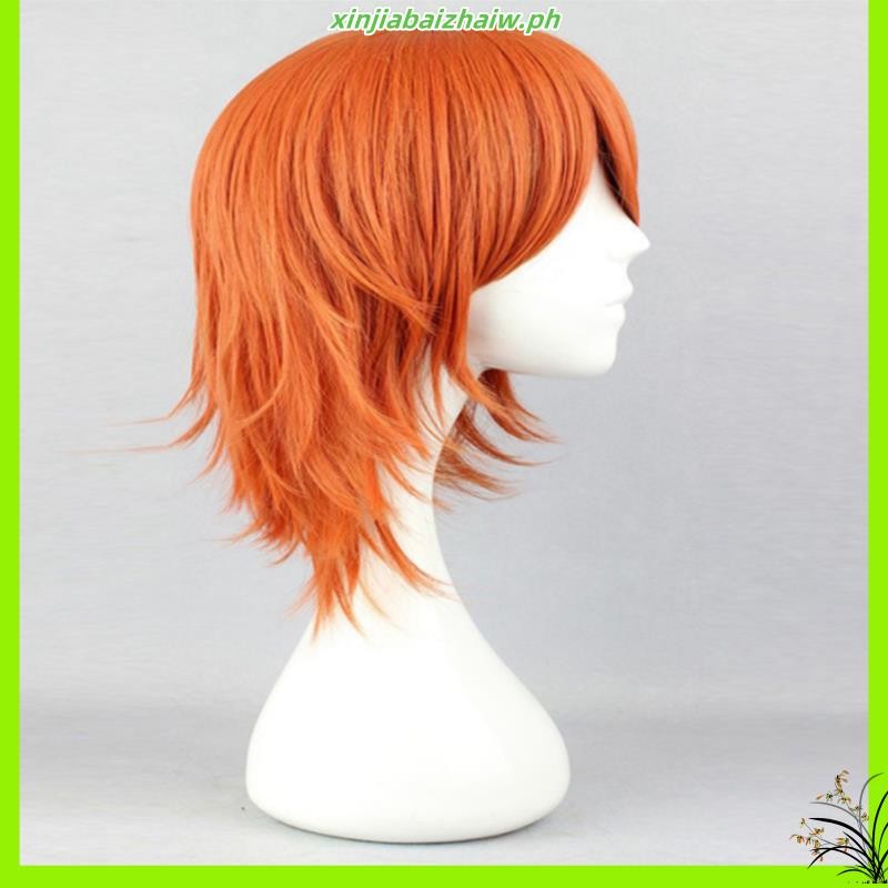 DayDayTo One Piece Nami Cosplay Wig Synthetic Short Wig Orange Haircuts ...