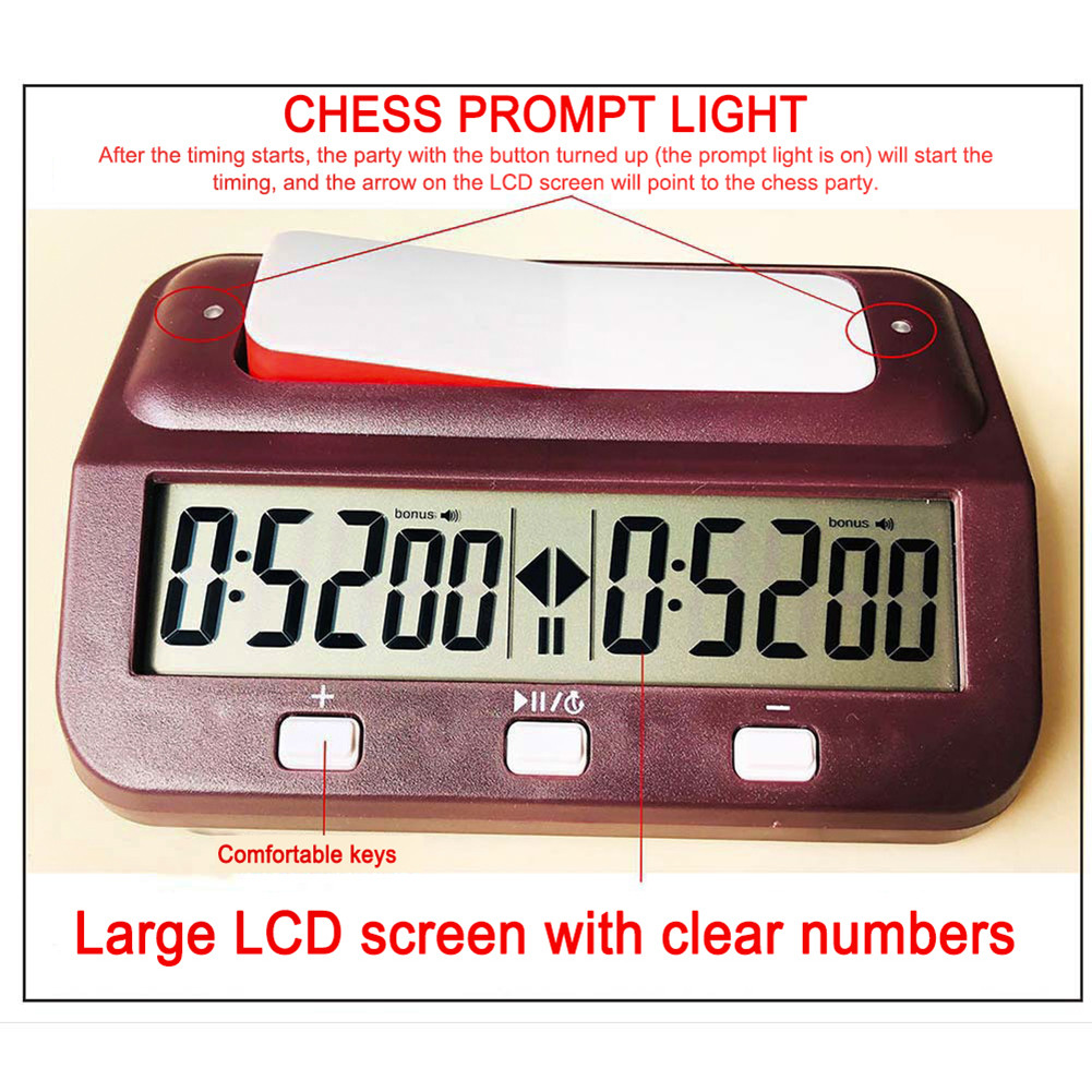【Maynila Delivery】Board Game Clock Plastic Competition Timer Battery ...
