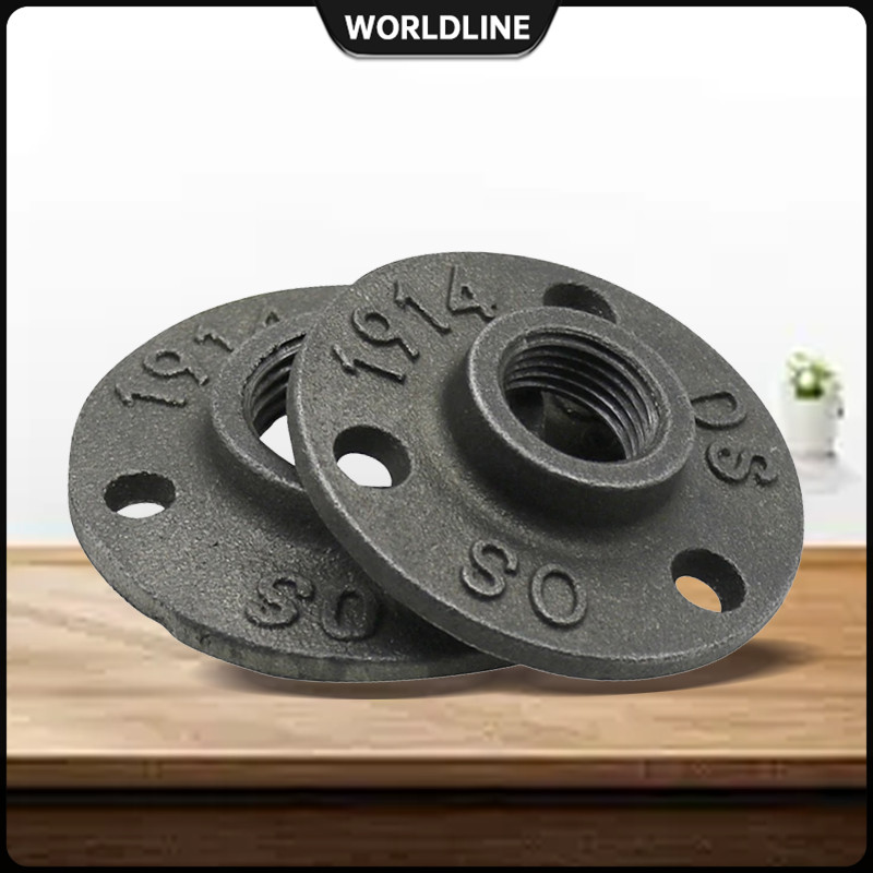 WLPH 10Pcs DN15 Floor Flanges 1/2" Wall Mount Flange Cast Iron Floor ...