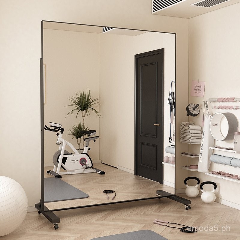 Movable Dance Mirror Oversized Full-Length Mirror Home Dressing Dancing ...