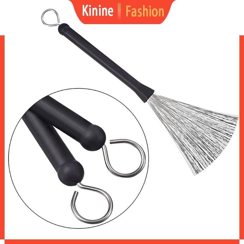 KIN Retractable Wavy Jazz Drum Brush Stick Telescopic Percussion ...
