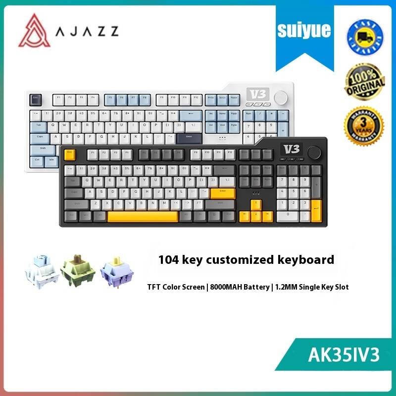 Ajazz AK35IV3 Wireless the third mock examination Bluetooth Mechanical ...