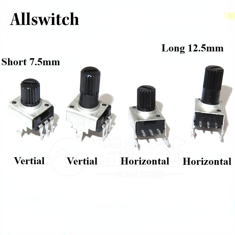 20Pcs RV09 Potentiometer 5K 10K 50K 100K Audio Potentiometer Adjustable ...