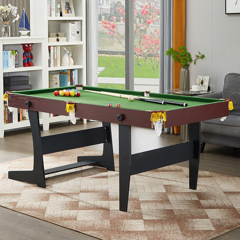 193CM Folding Home Wooden Pool Table Set Mini Kids Pool Table Portable ...