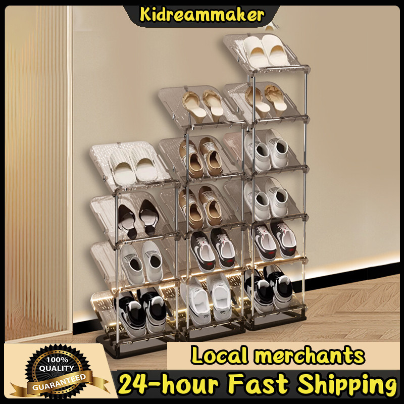 6/7/8 Layer Shoe Rack Home Doorway Narrow Slipper Storage Rack Multi ...