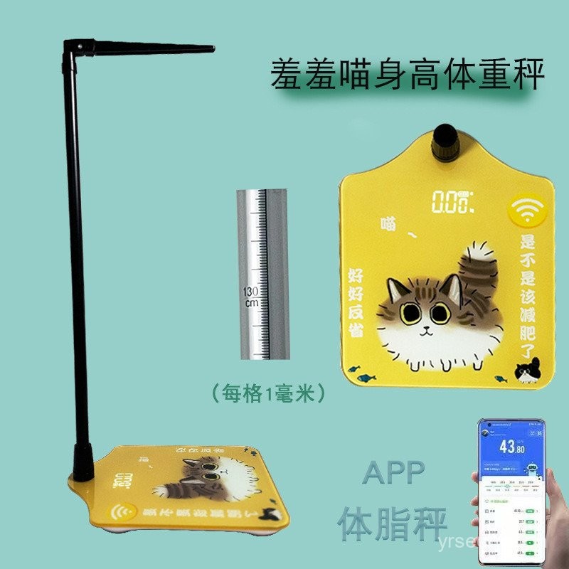 Body Fat Moisture Multiple Detection Electronic Height Weight Two-in ...