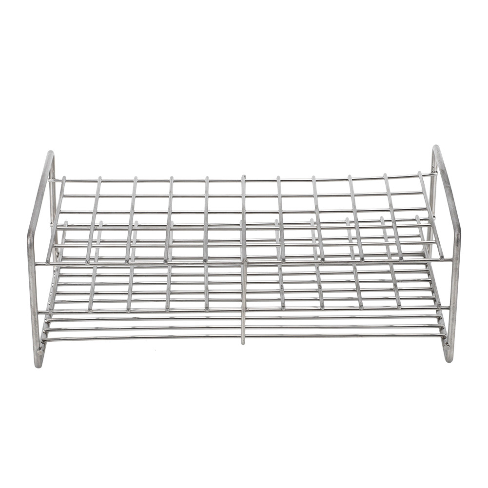 18.5mm 50 Holes Stainless Steel Test Tube Rack Square Hole Medical Test ...
