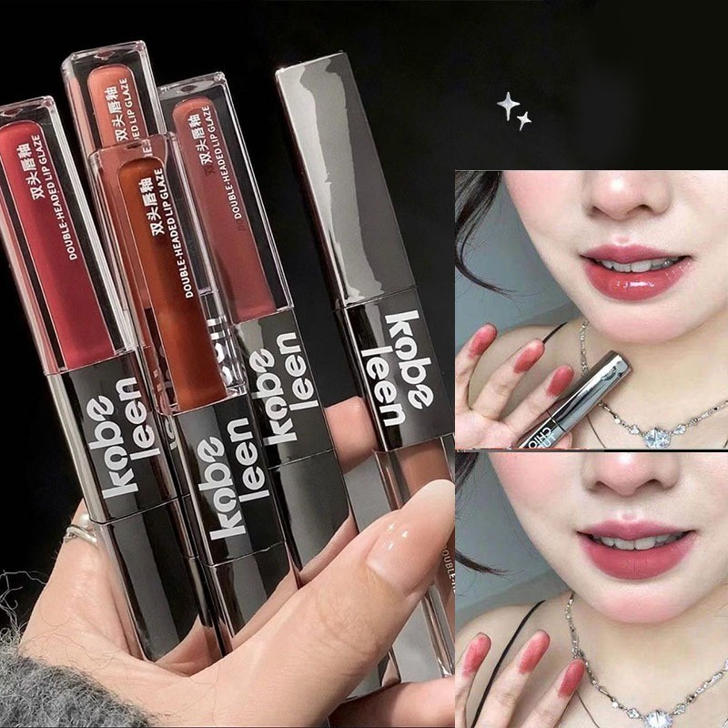 Kobeleen Double-headed Lip Glaze Light Velvet Matte Whitening Lipstick ...
