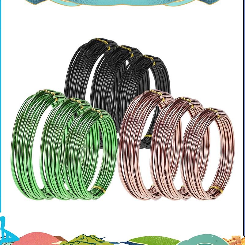 9 Rolls Bonsai Wires, Tree Training Wire, Anodized Aluminum Bonsai ...