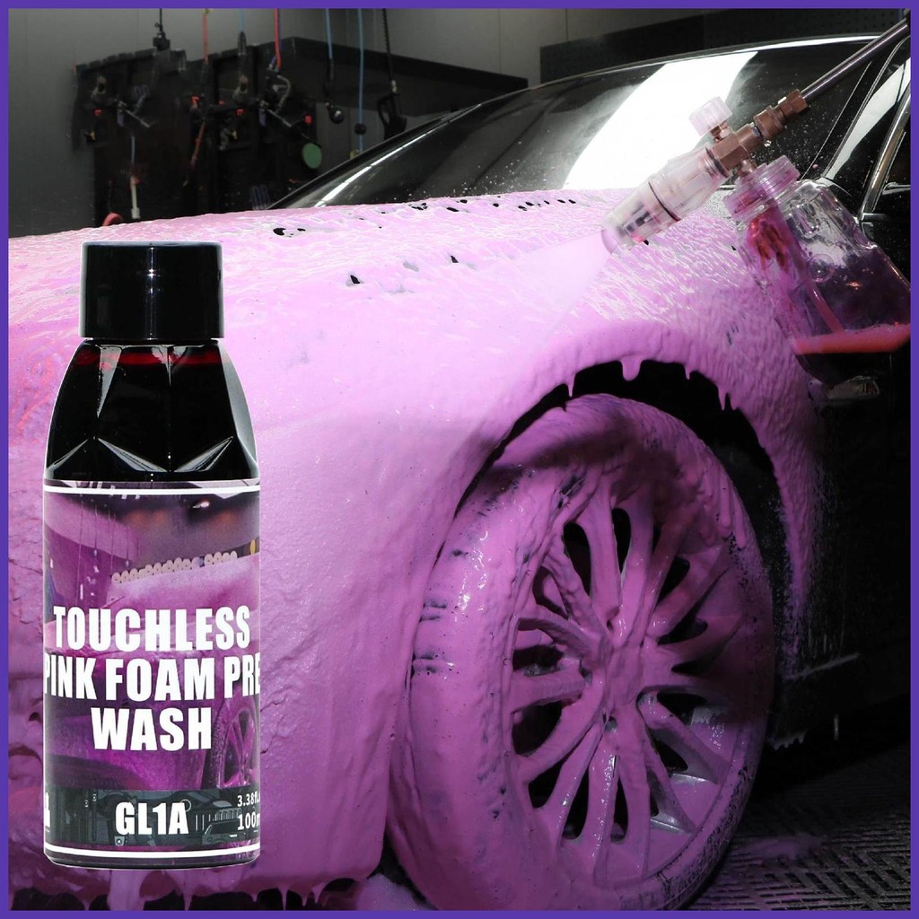 Pink Car Wash Soap High Foaming Deep Wash Cleaning Shampoo Car Wash Pre ...