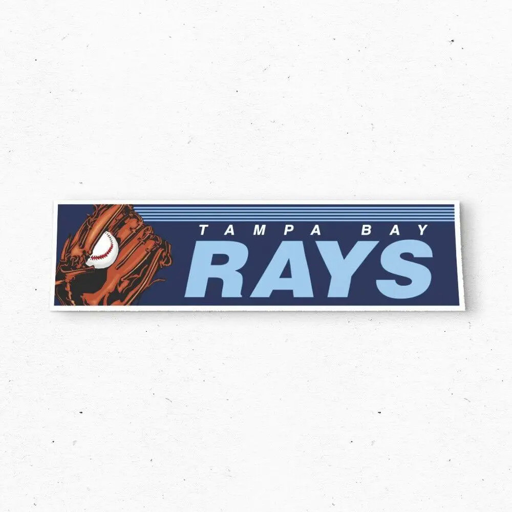 Tampa Bay Rays Bumper Sticker - Baseball Vintage Style - Vinyl Decal ...