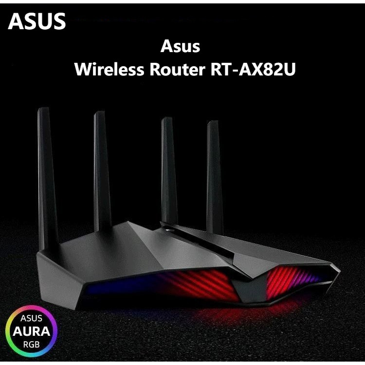 Asus Router RT-AX82U Velcro Gaming Group Net Mesh Home Wireless wifi6 ...