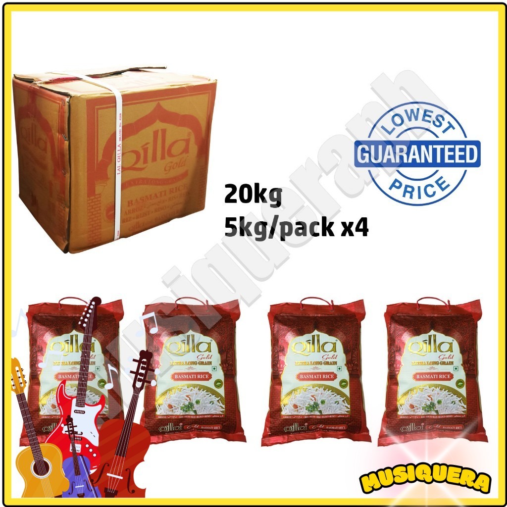 Qilla Gold / Excel Basmati Rice 20Kg (Extra Long Grain) | Shopee ...