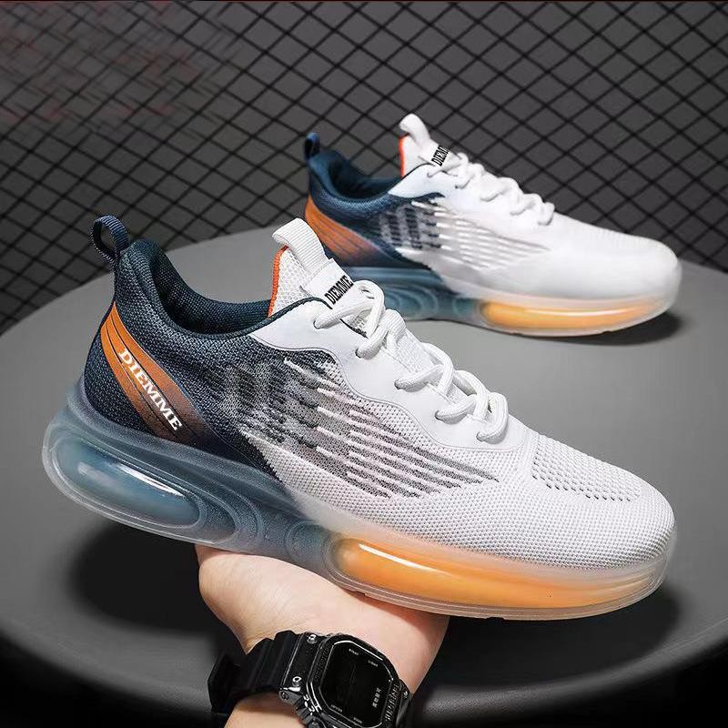 New Men's Shoes Summer Breathable Mesh Panel Shoes Flying Woven Sports ...