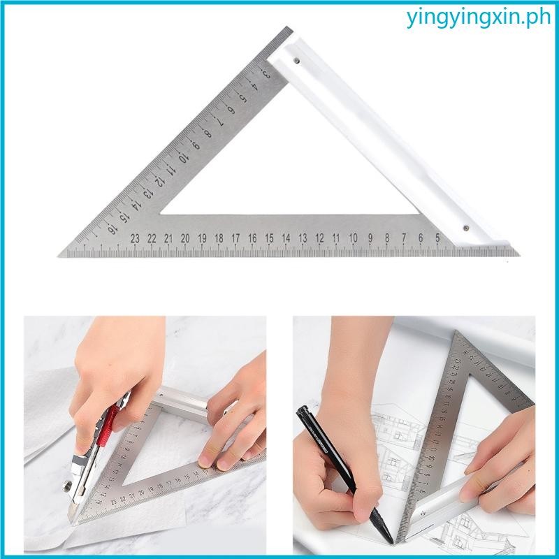 YIN Carpentry Triangle Ruler 90 Degree 45 Degree Ruler Woodworking ...