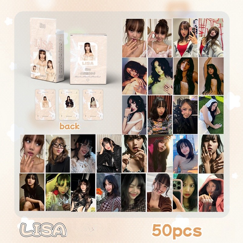 50-55pcs BP Rose APT Laser Lomo Cards JENNIE Mantra In Your World JISOO ...