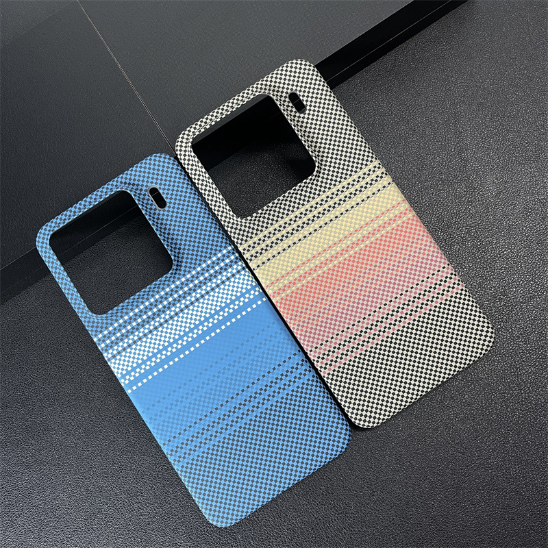 Carbon fiber texture Sunrise Moonset Hard case for Xiaomi 15 14 13 13T ...