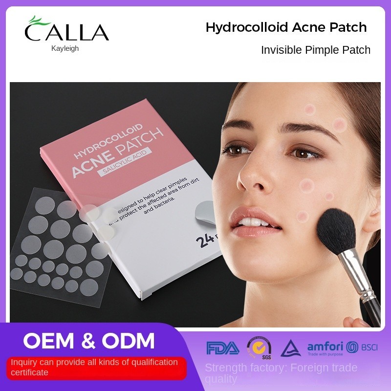 English Hydrocolloid Invisible Acne Patch Transparent round Acne Patch ...
