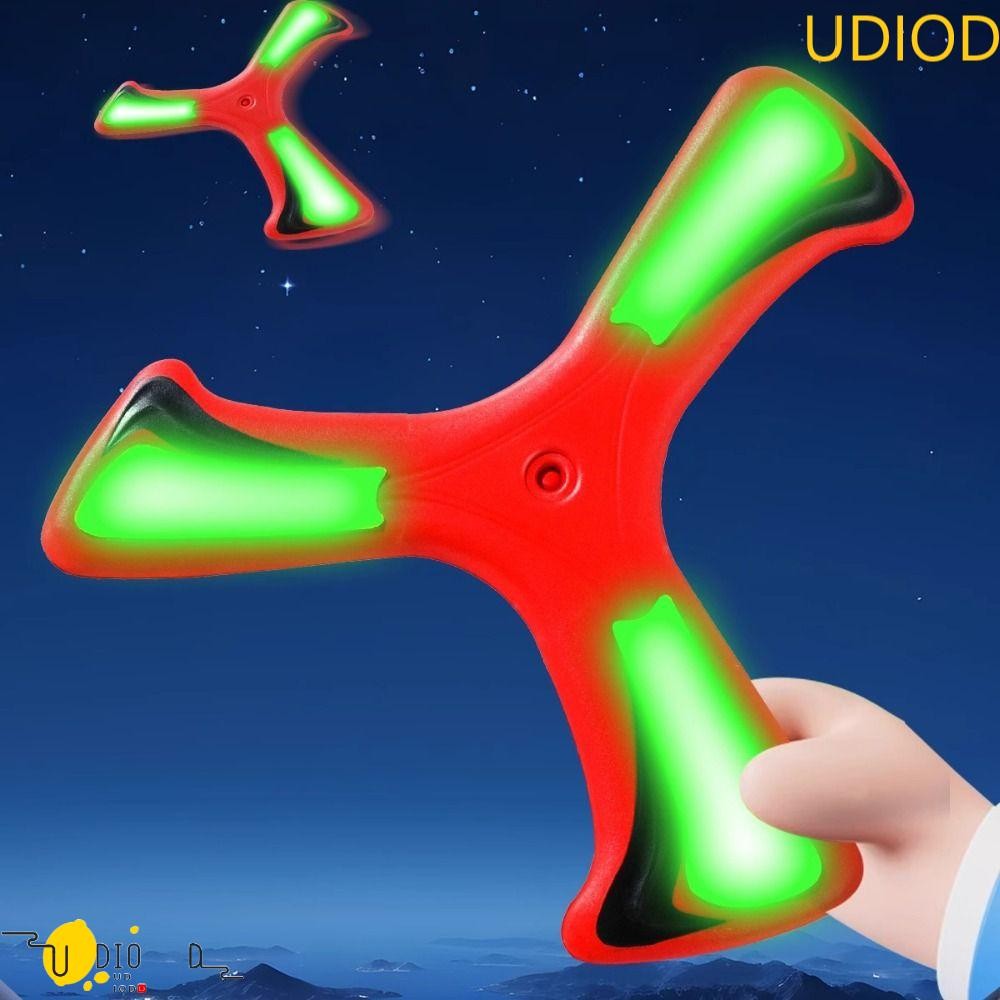 UDIOD Flying Boomerang Toy, Fast Catch Returning Noctilucent V Shaped ...