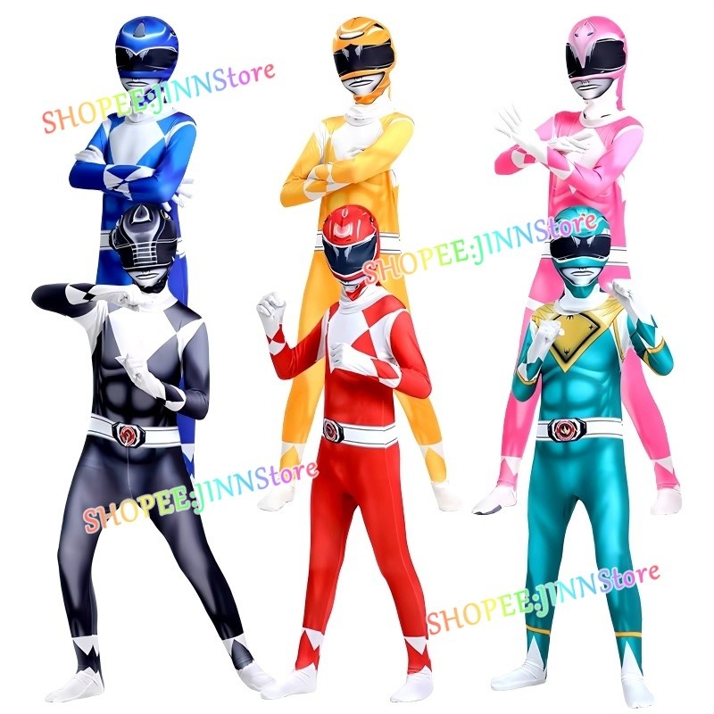 -JINN-Superhero Power Samurai Sentai Shinkenger Rangers Cosplay Costume ...