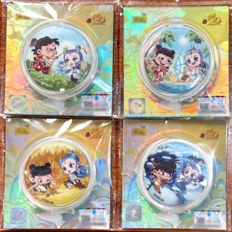 Genuine Nezha's Demon Boy Haihai Merchandise Four Seasons Series Badge ...