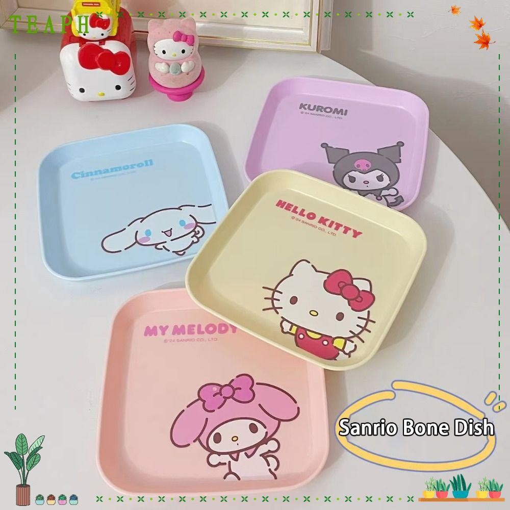 TEAPH Fruit Plate, Sanrio Hello Kitty Dining Table Garbage Plate, Cute ...