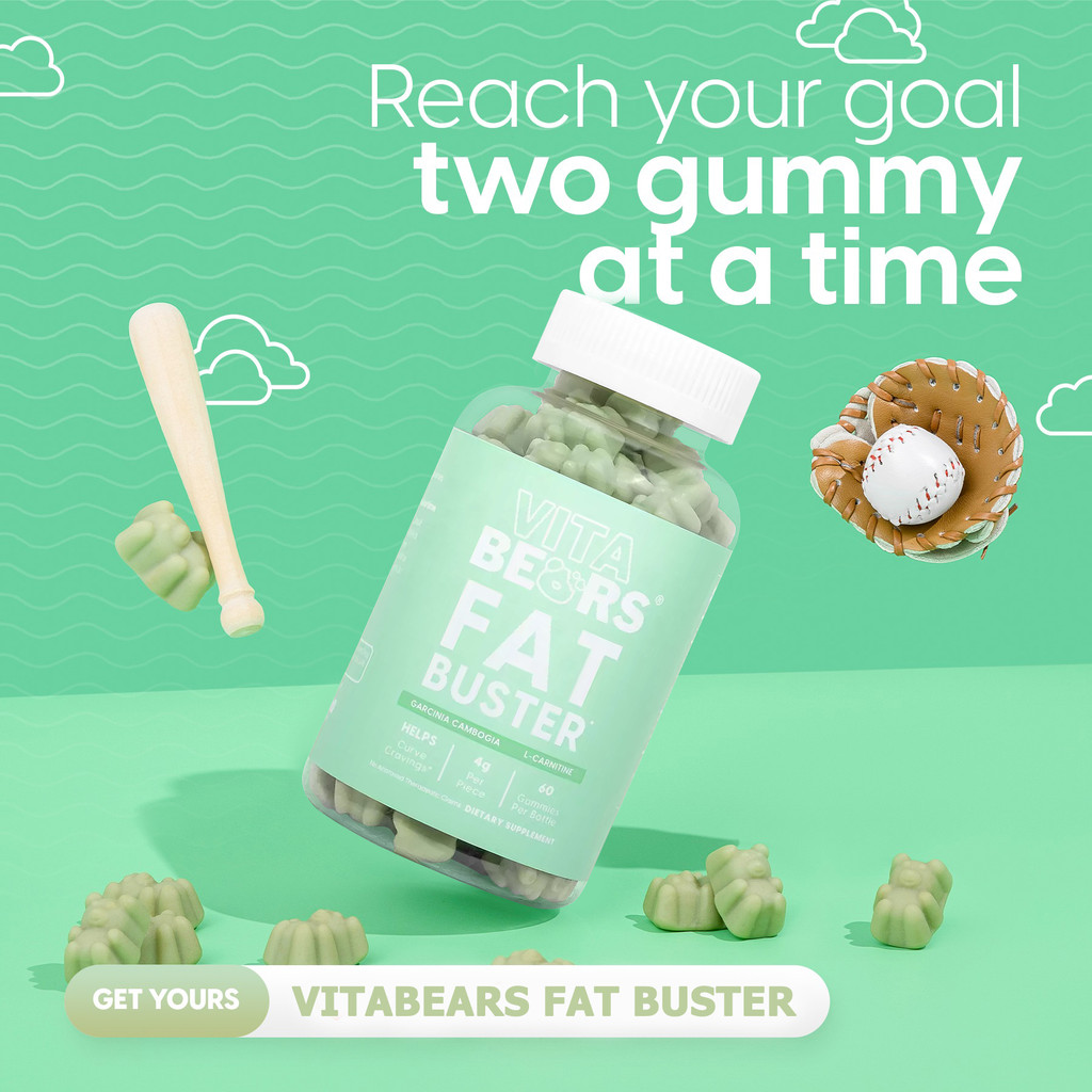 VITABEARS FAT BUSTER Chewable Gummy bears, promotes weight loss ...