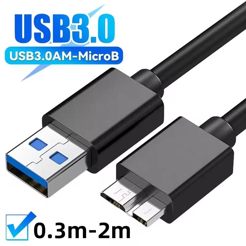 USB 3.0 Type A To USB3.0 Micro B Cable Data - Sync Cable Cord for External Hard Drive Disk HDD ...