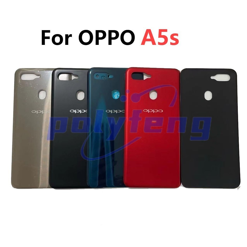 New Cover For Oppo A5S Back Housing Back Battery Cover Replacement ...