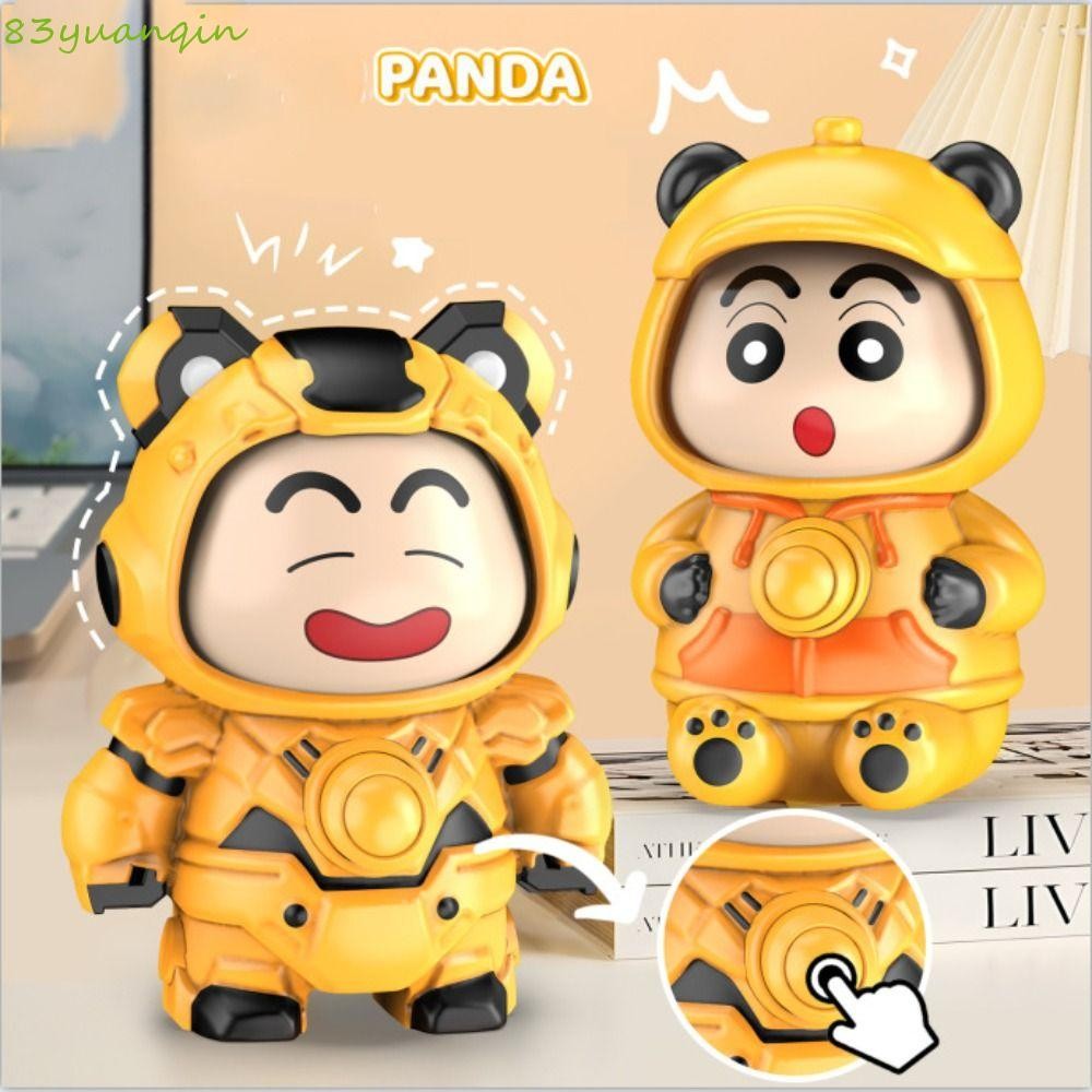 YUANQIN Crayon Shin-chan Face Changing Doll, DIY Crafts With Keychain ...