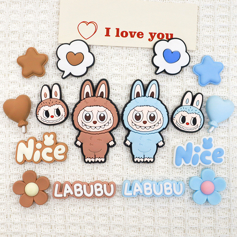 Cute Labubu Anime Jibitz Popmart Jibbitz Charm Diy Sheep Shoes ...