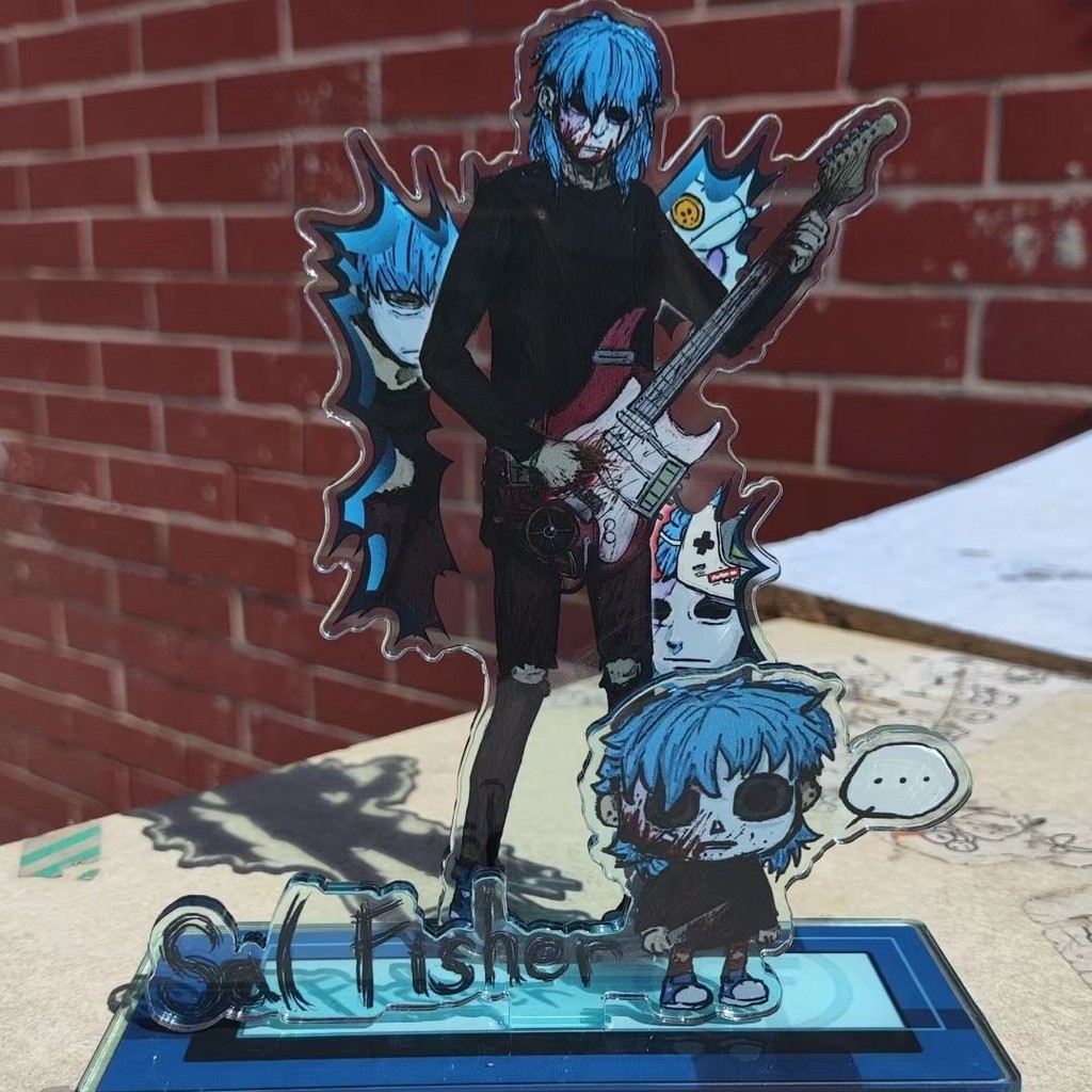 SallyFace Toy Figures Acrylic Stand Anime Model Action Figure Ornament ...