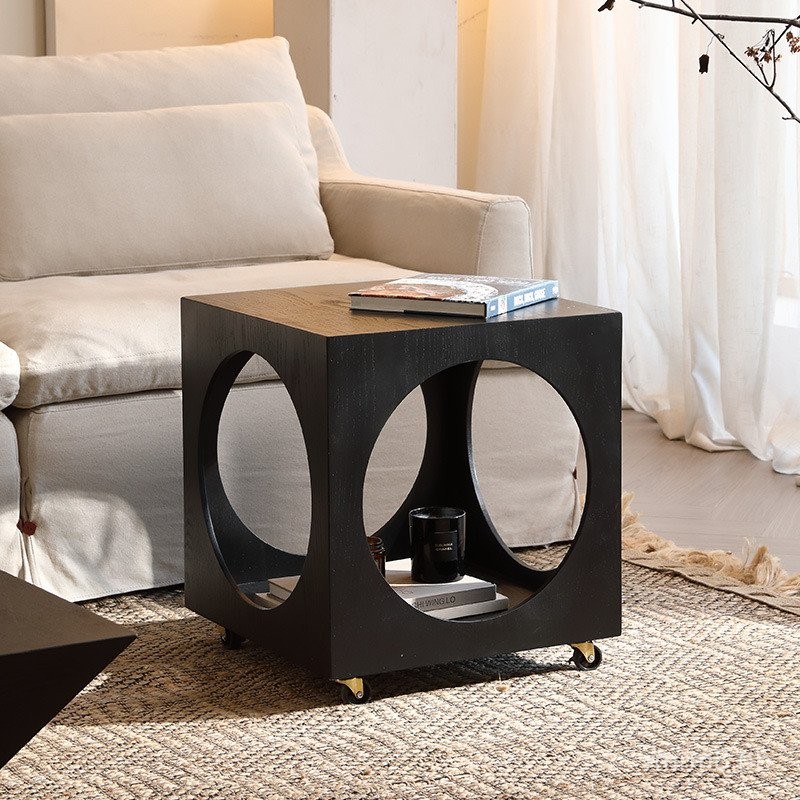 Chinese Style Solid Wood Sofa Side Table Household Modern Simple ...