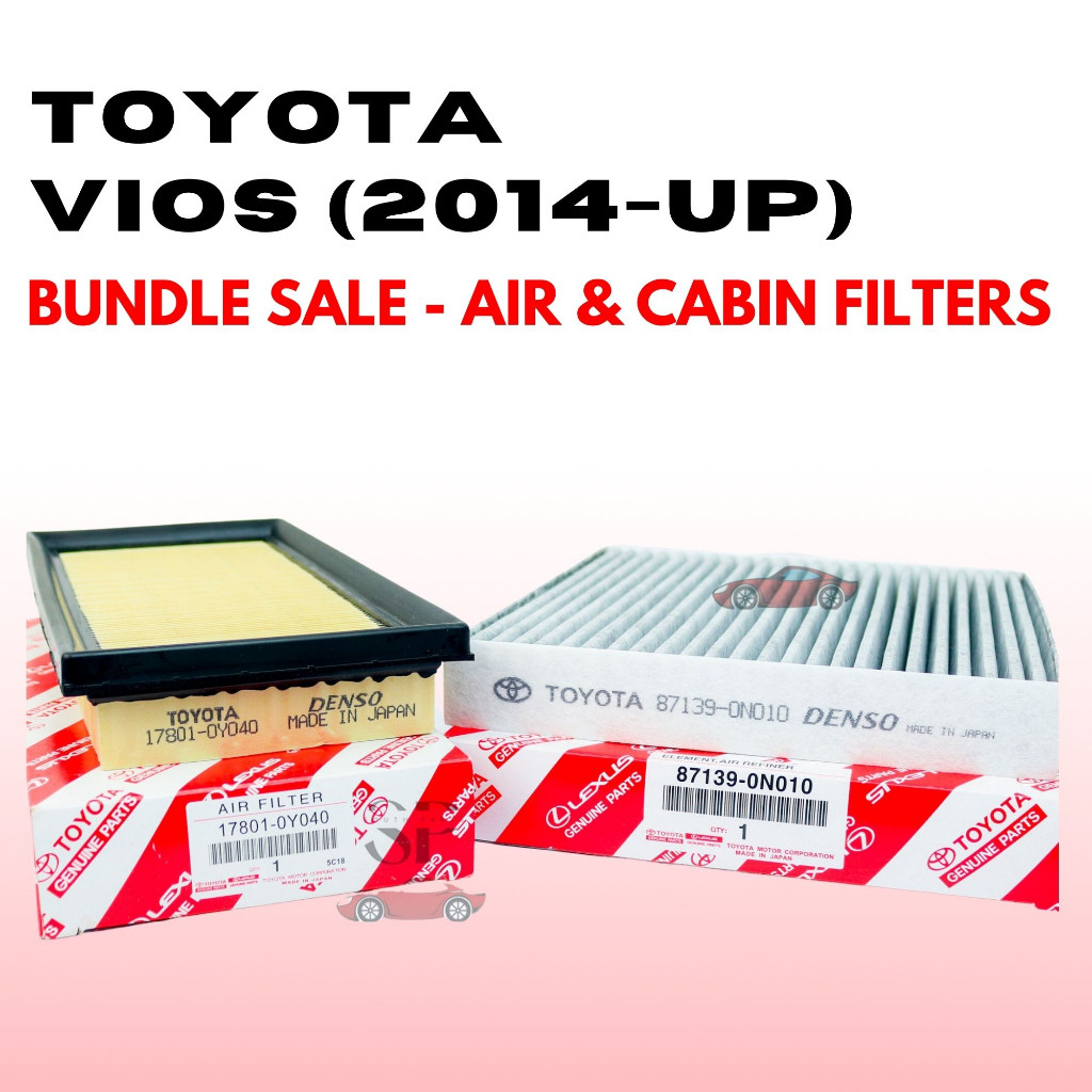 TOYOTA BUNDLE Cabin & Air Filters For TOYOTA VIOS (2014 - Present ...