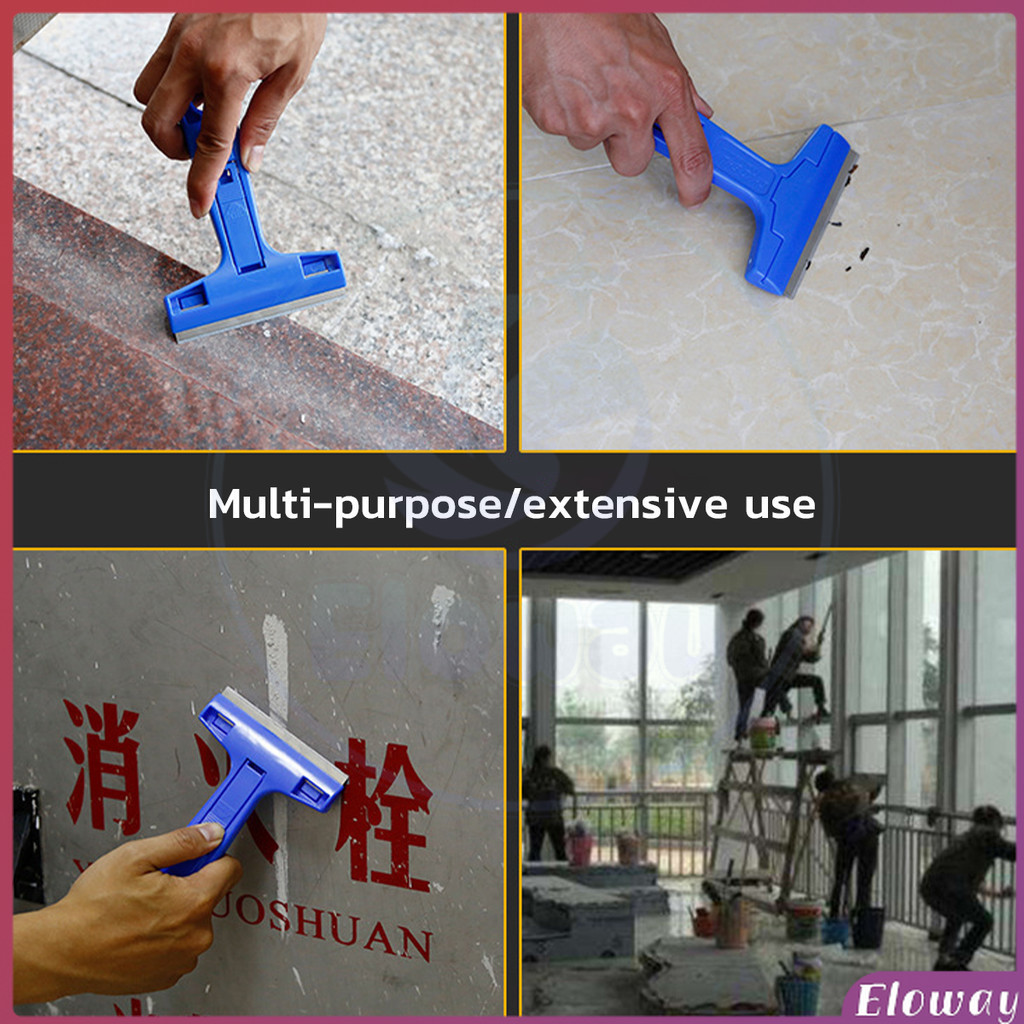 ELY Glass and Tile Scraper Portable Cleaning Shovel Knife Wall Floor ...