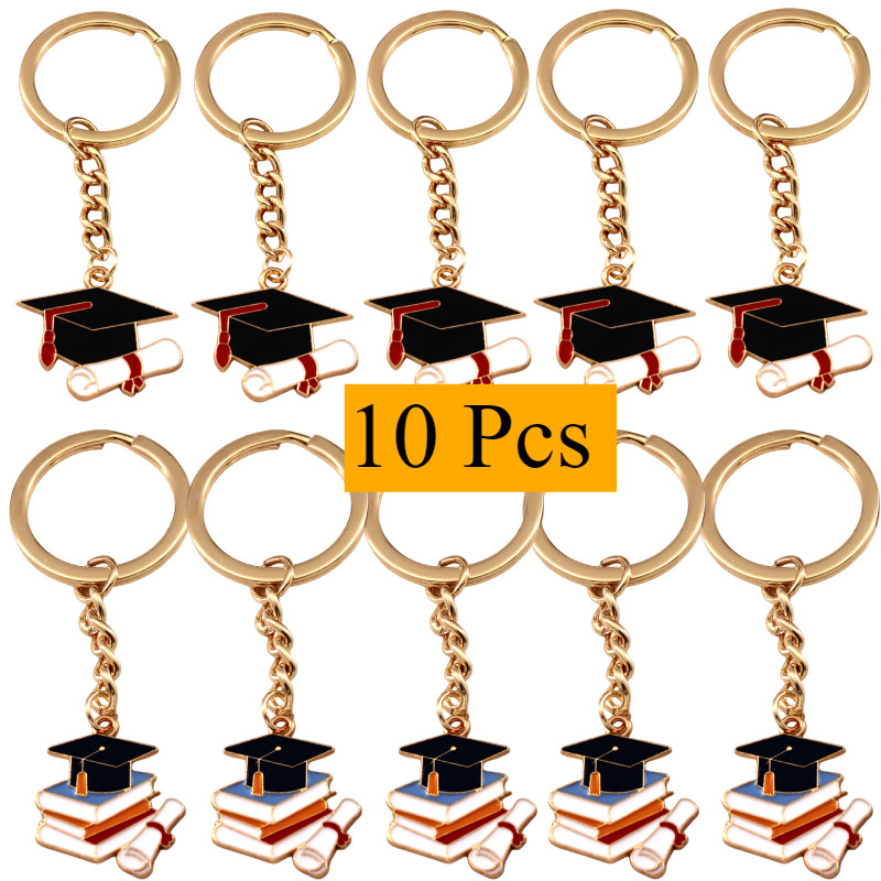 10pcs Class of 2025 Graduation Keychains, Party Favors and Gifts for ...