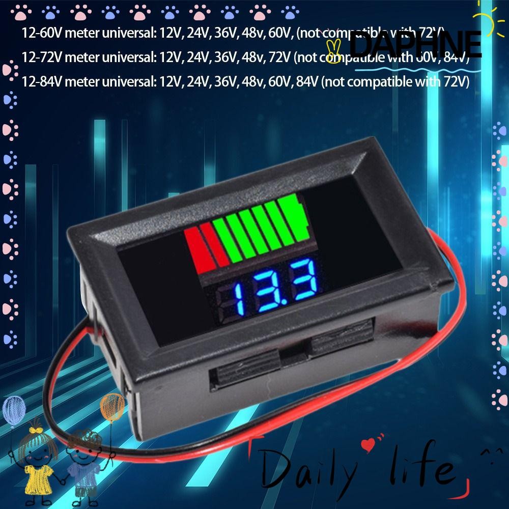 DAPHNE Lithium Battery Capacity Meter Professional Digital Display ...