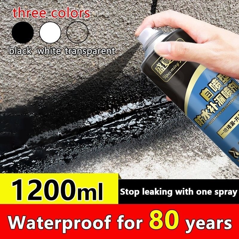 1200ml Waterproof Leak Repair Spray Quick Seal Spray Sealer Rubber ...