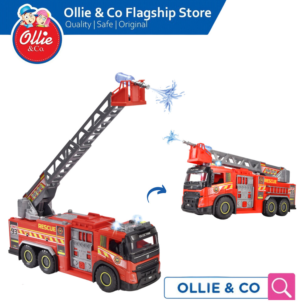 Dickie Toys Volvo Giant Fire Truck 57cm Toy Vehicle Playset for Boys 3 ...
