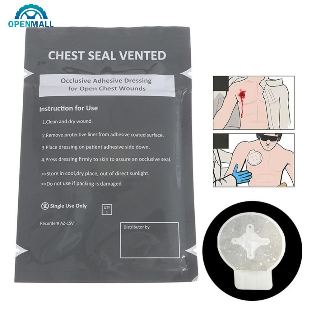 OPENMALL 1Pc Rescue Hyfin Chest Seal Medical Chest Seal Vented Outdoor ...